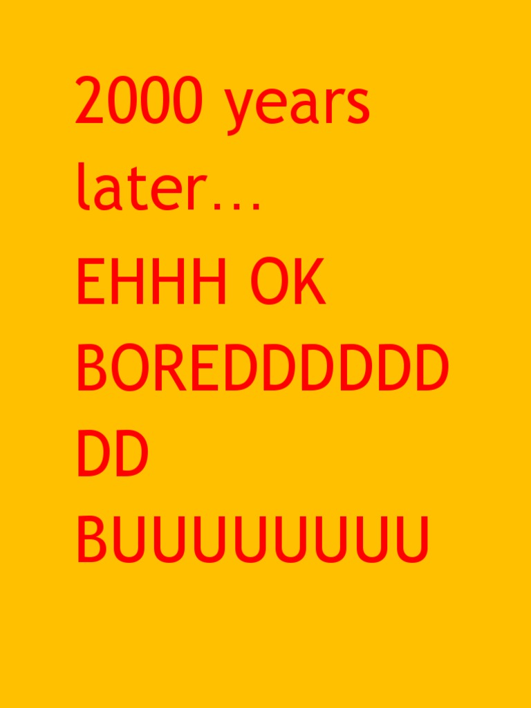 2000 Years Later | PDF