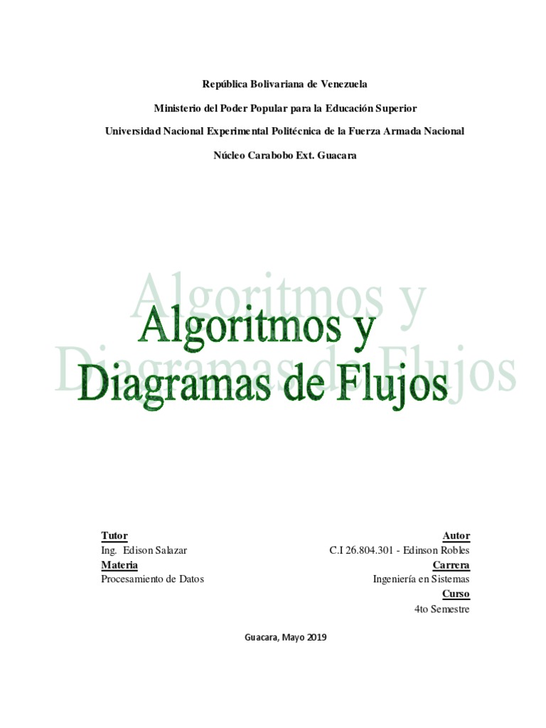Algoritmos y Diagramas de Flujos | PDF | Algoritmos | Programación de computadoras