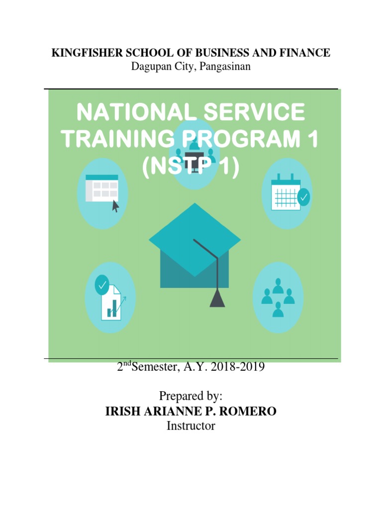 NSTP 1 Portfolio | PDF | Bill (Law) | Reserve Officers' Training Corps