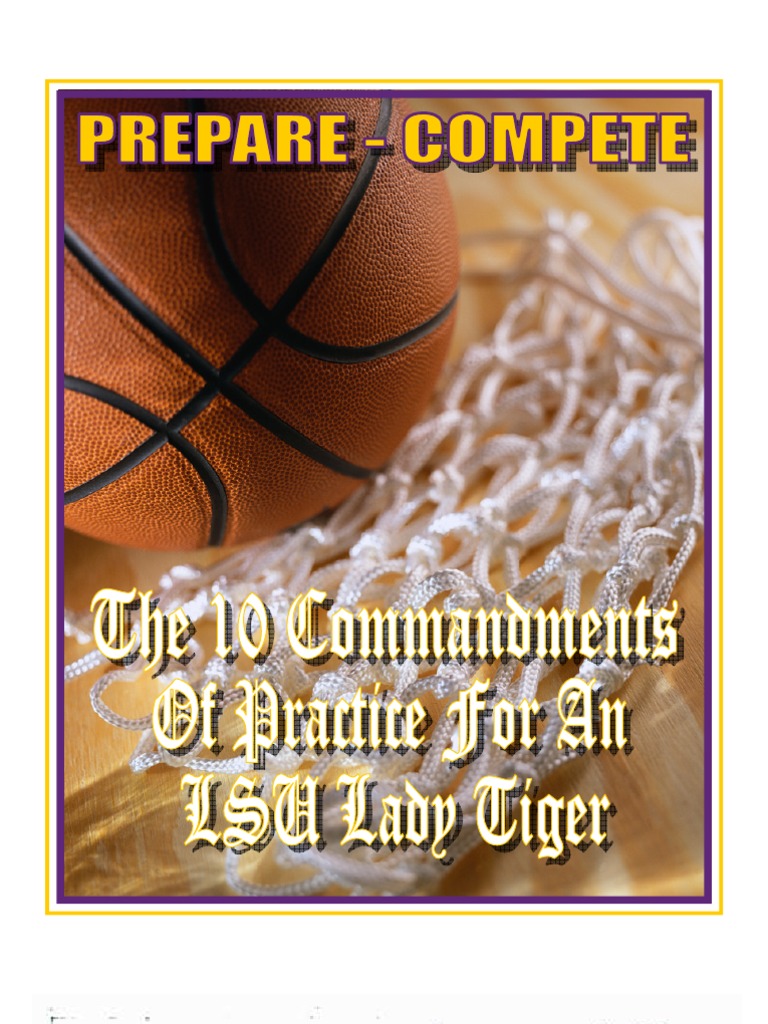 LSU Womens Basketball: 10 Commandments Practice | PDF | Athletic Sports ...