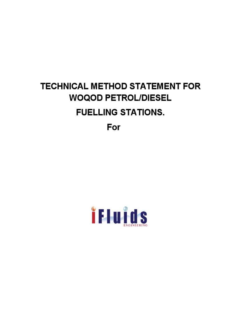WOQOD Petrol Station Design Method Statement | PDF | Filling Station | Pump