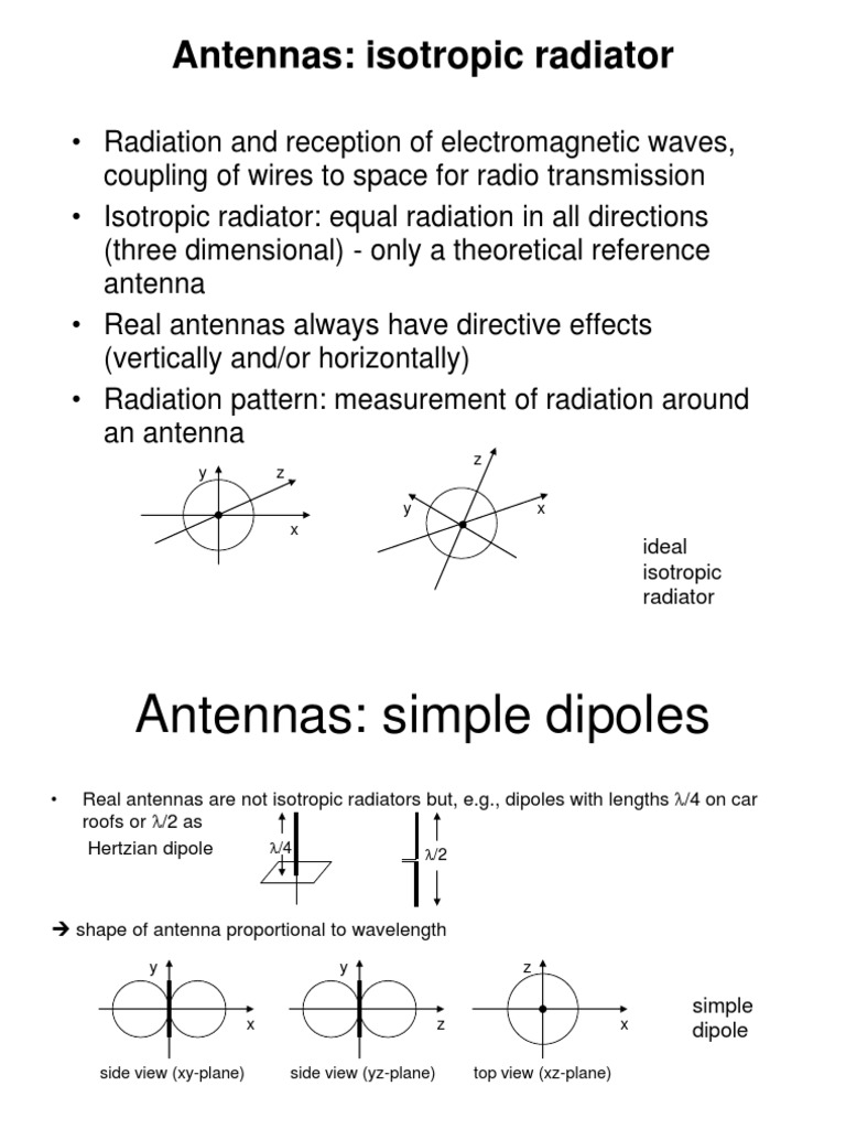 Antennas: Isotropic Radiator | PDF | Antenna (Radio) | Broadcasting