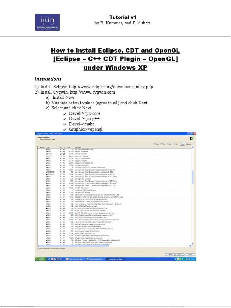 Install Eclipse, CDT & OpenGL on XP | PDF | Computer Engineering ...