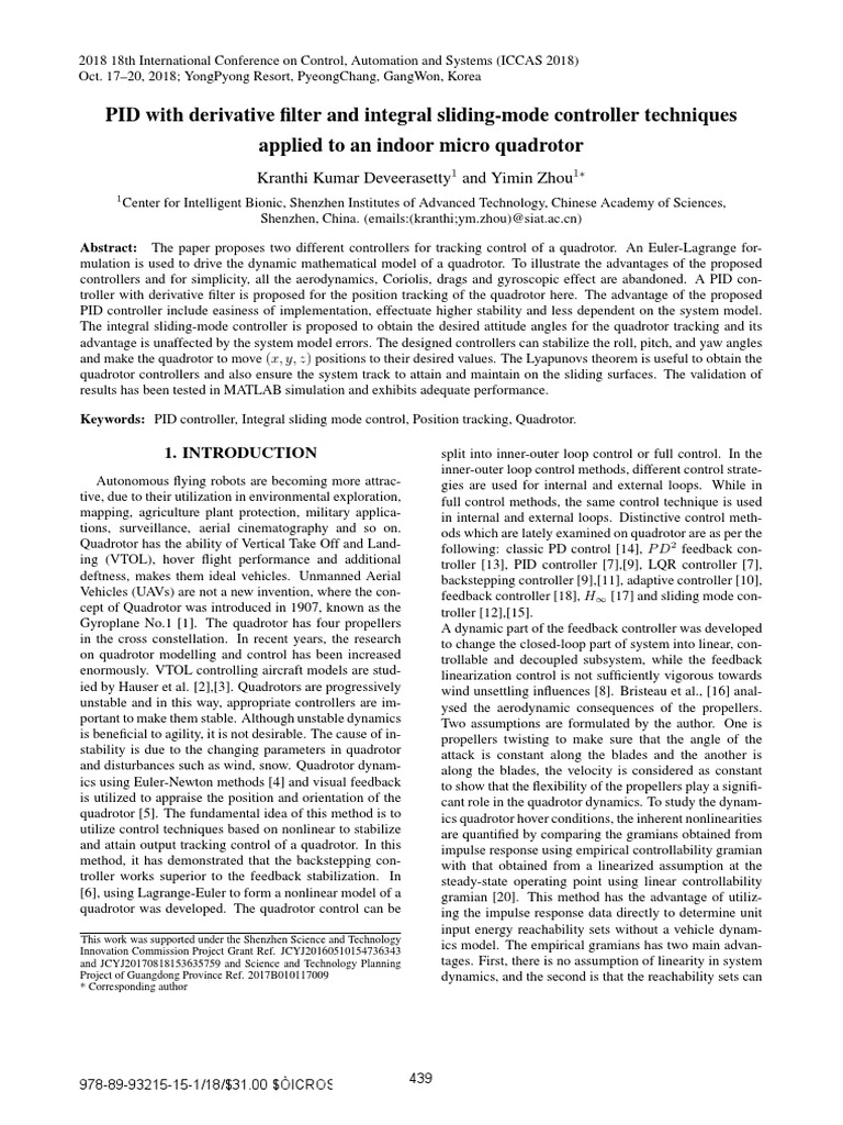 PID With Derivative Filter and Integral PDF | PDF | Flight Dynamics ...