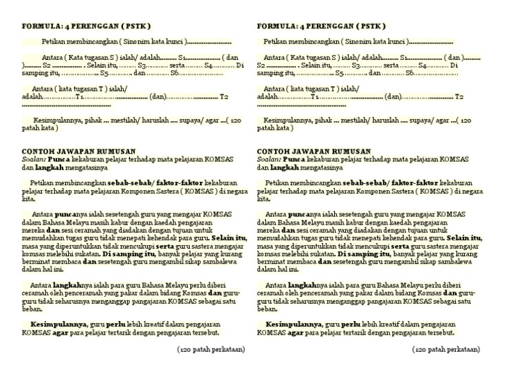 FORMULA Rumusan | PDF