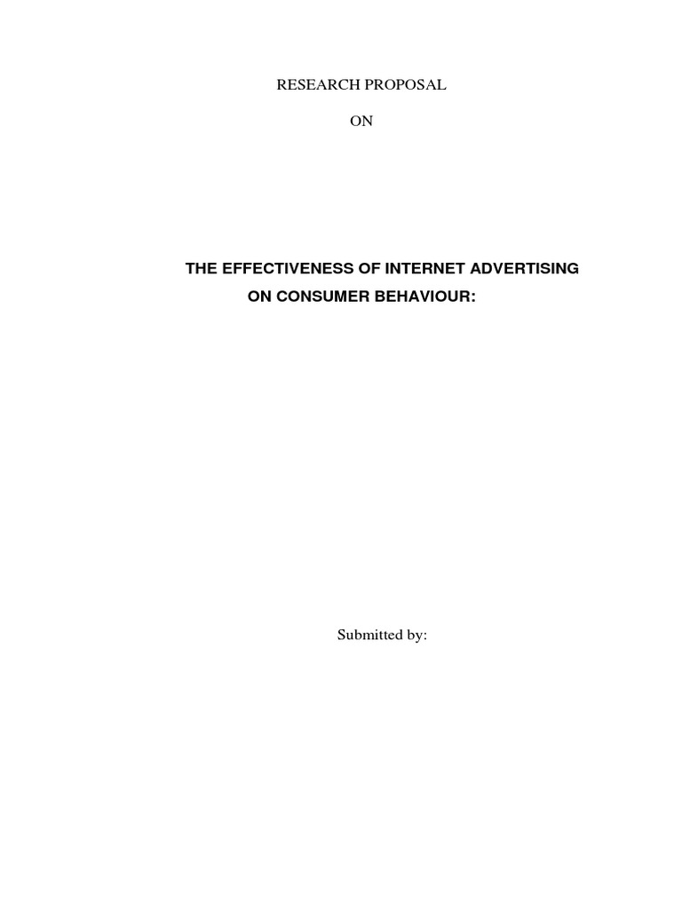 The Effectiveness of Internet Advertising On Consumer Behaviour | PDF ...