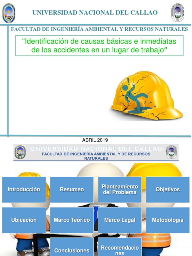 Causas Básicas E Inmediatas De Accidentes De Trabajo Pdf