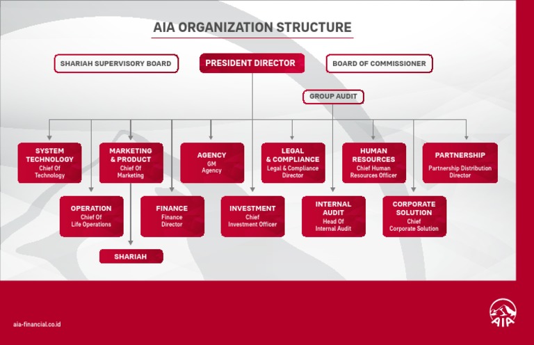 Aia Organization Structure: President Director