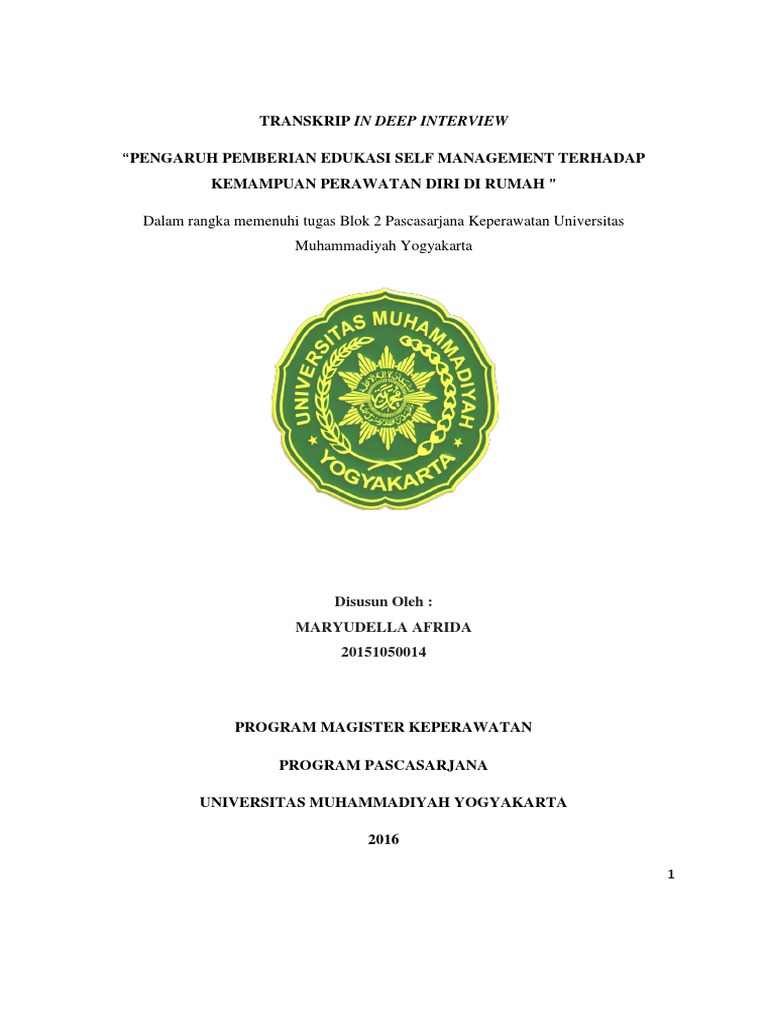 Transkrip in Deep Interview | PDF
