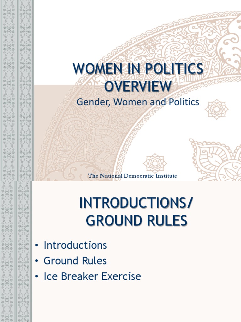 Women in Politics Overview | PDF | Empowerment | Gender Equality