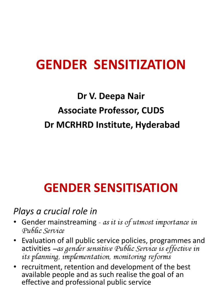 Gender Sentization Presentation1 | PDF | Sexual Harassment | Gender Role
