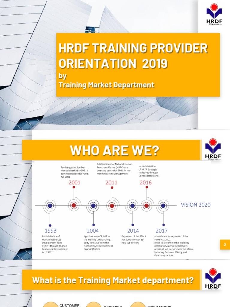 HRDF Training Provider Orientation (Latest180419) | PDF | Mining ...