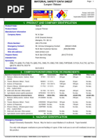 Paint Thinner Safety Data Sheet | PDF