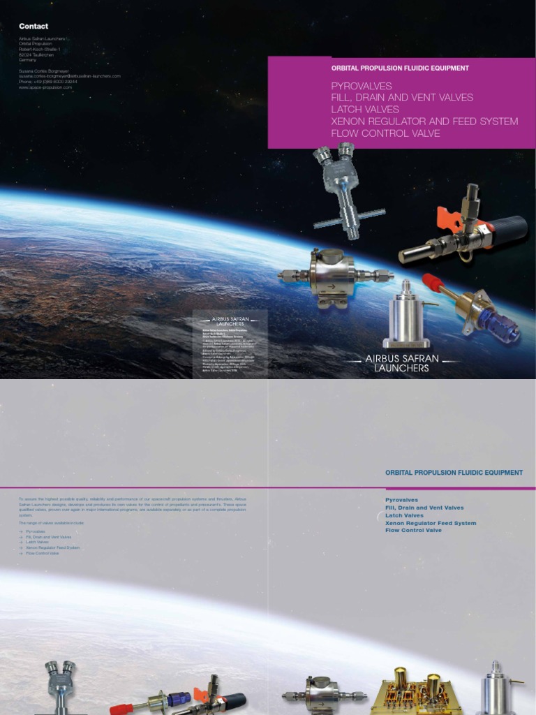 Space Propulsion Valves | Download Free PDF | Valve | Pipe (Fluid ...