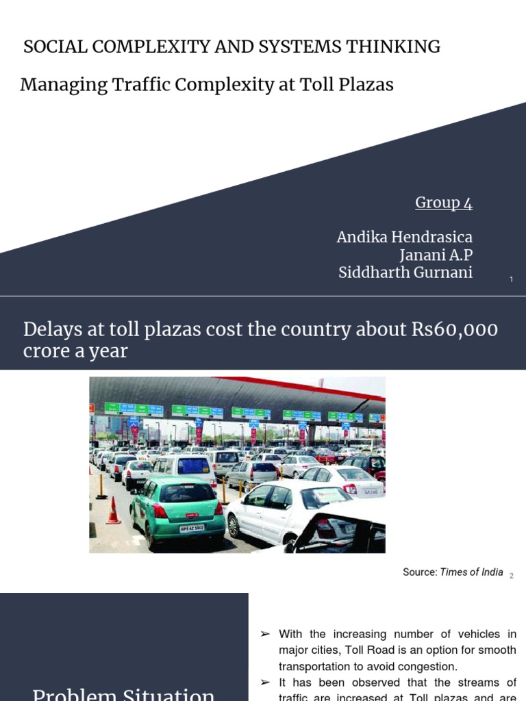 Social Complexity - Case Study of E-City Toll Plaza | PDF | Toll Road ... Social Complexity - Case Study of E-City Toll Plaza | PDF | Toll Road ...