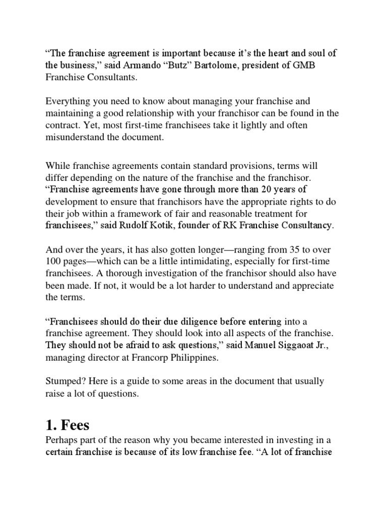 Franchise Guidelines | PDF | Franchising | Business Economics