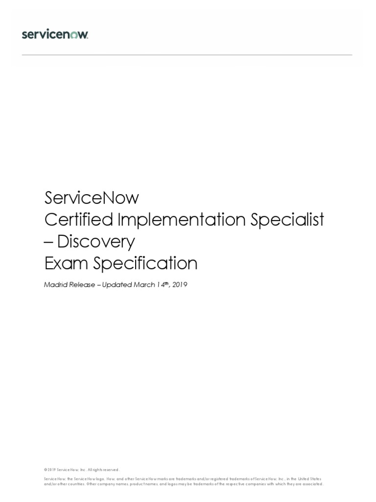 Cis Discovery Blueprint | PDF | Multiple Choice | Test (Assessment)