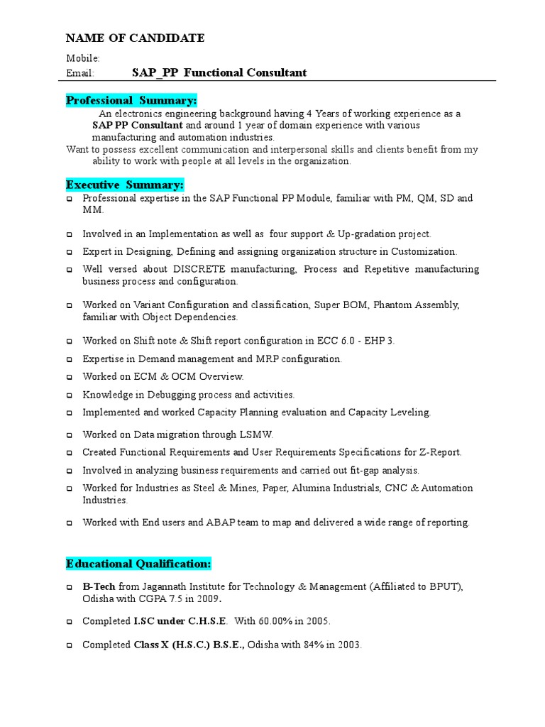 Sap PP | PDF | Business Process | Expert