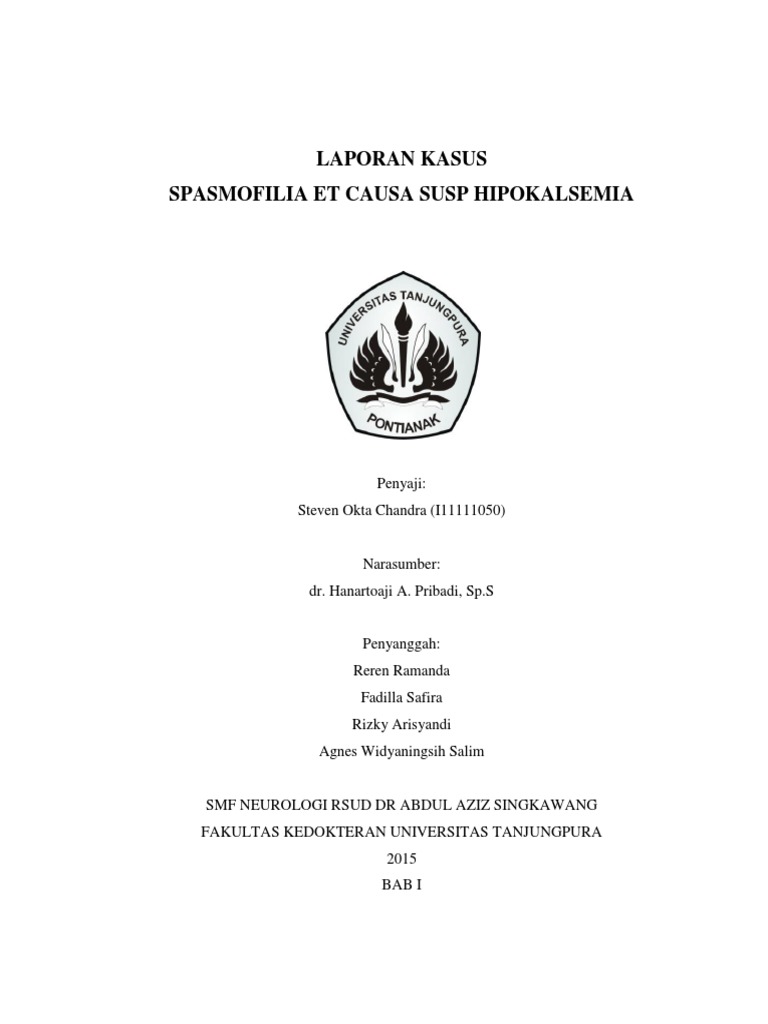 Kasus Spasmofilia & Hipokalsemia | PDF