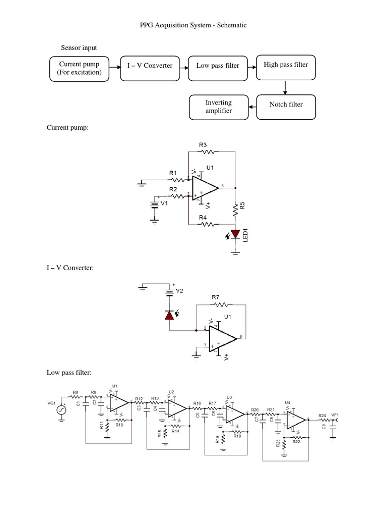 PPG Acquisition System - Schematic | PDF
