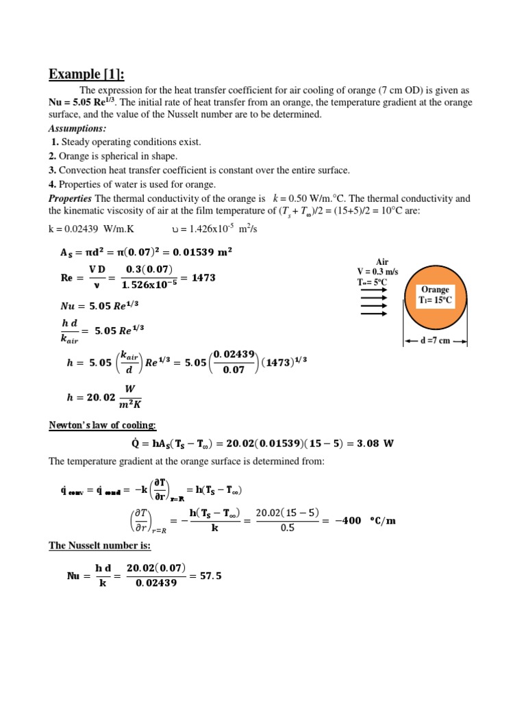 Heat Transfer Examples | PDF | Heat Transfer | Boundary Layer