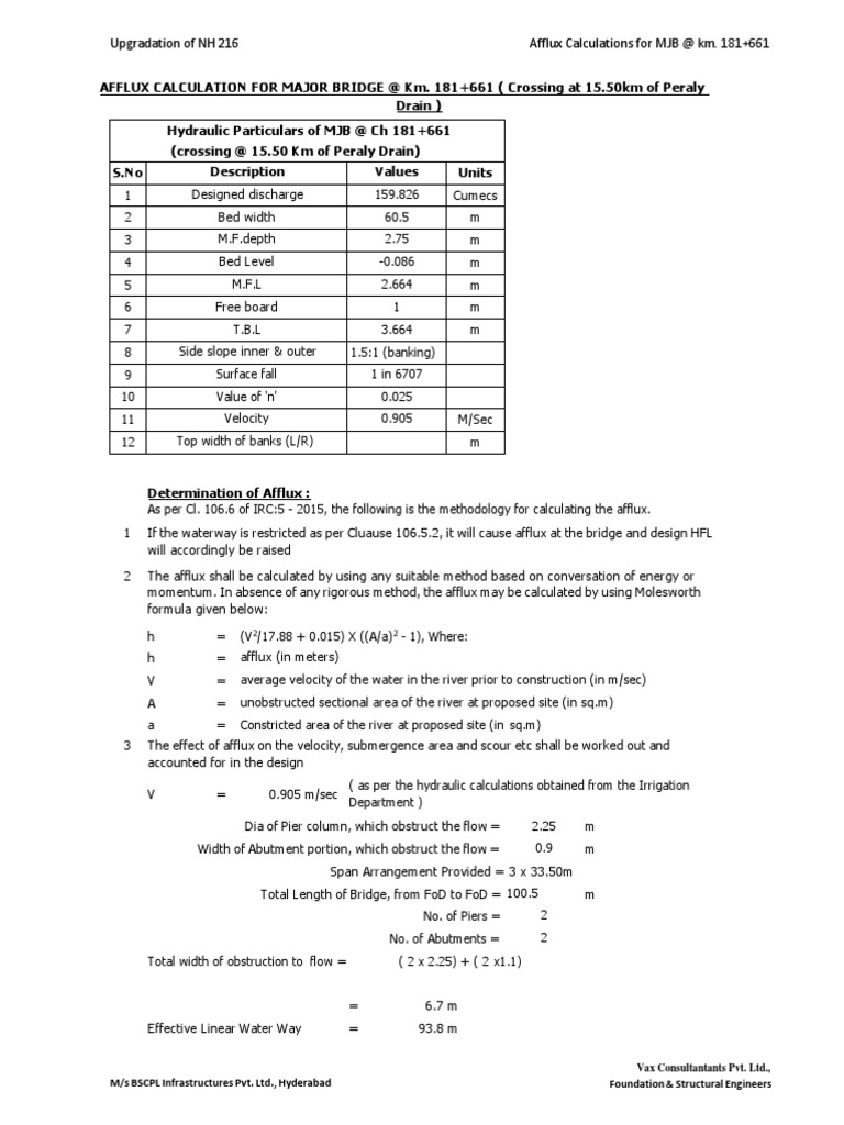 Revised Determination of Afflux | PDF | Classical Mechanics | Civil ...