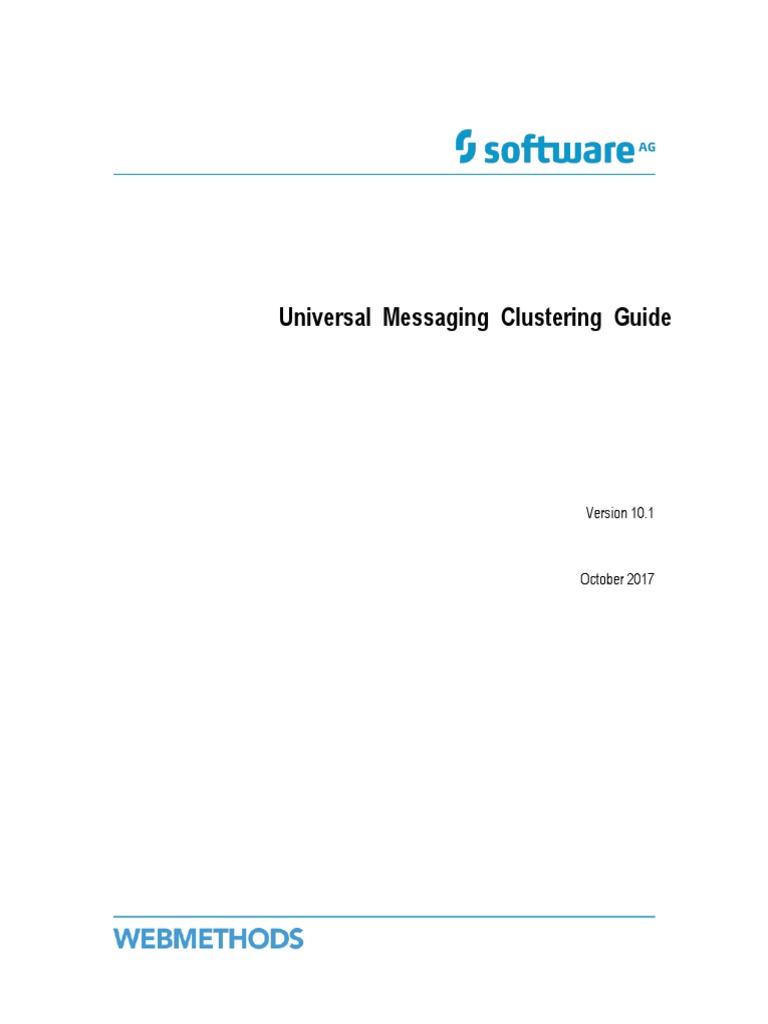 10-1 Universal Messaging Clustering Guide | PDF | Computer Cluster | Load Balancing (Computing)