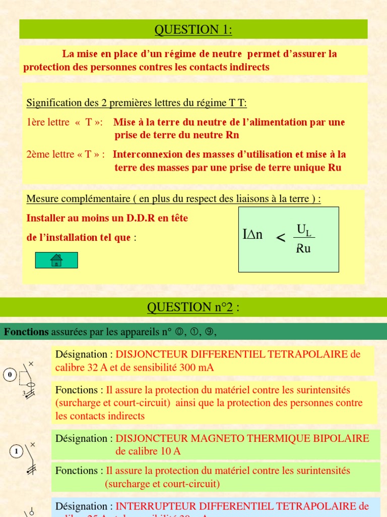 Régime de Neutre | PDF | Puissance (physique) | Grandeur physique