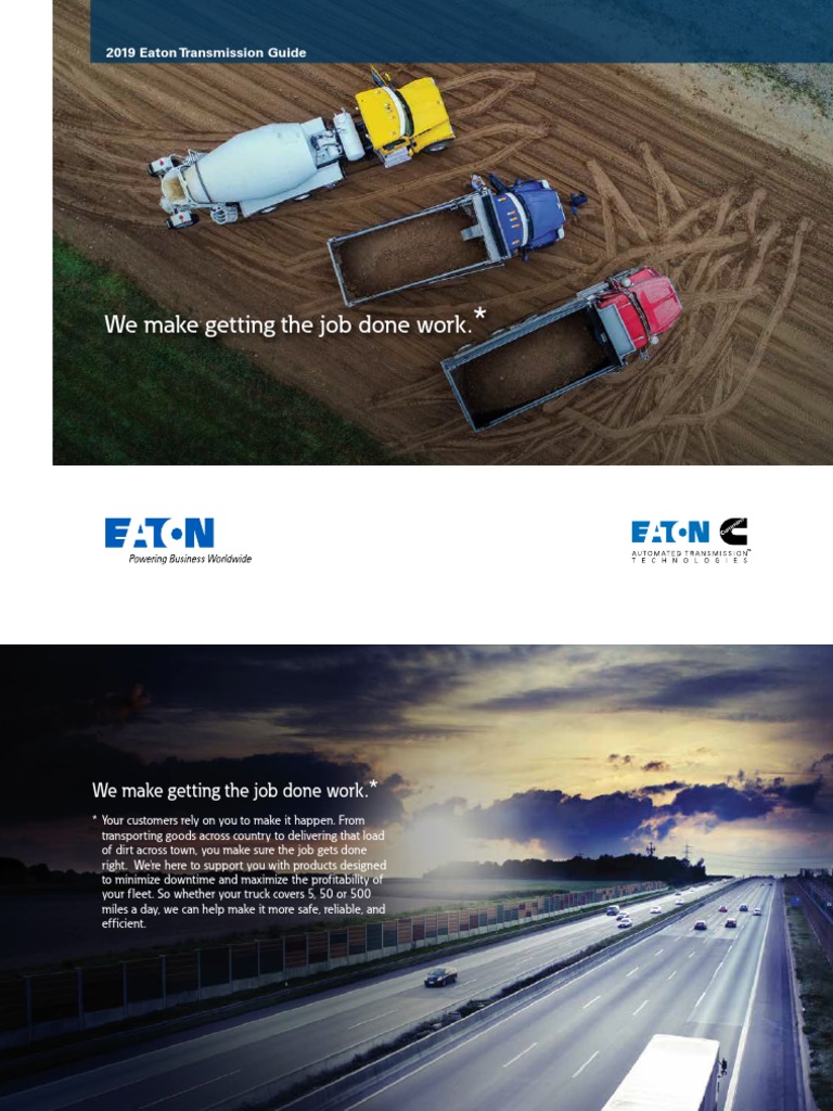 Eaton Transmision Guide rrsl0001 en PDF | PDF | Manual Transmission ...