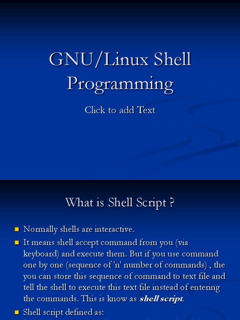 Linux Shell PG MG | PDF | Shell (Computing) | Software Development