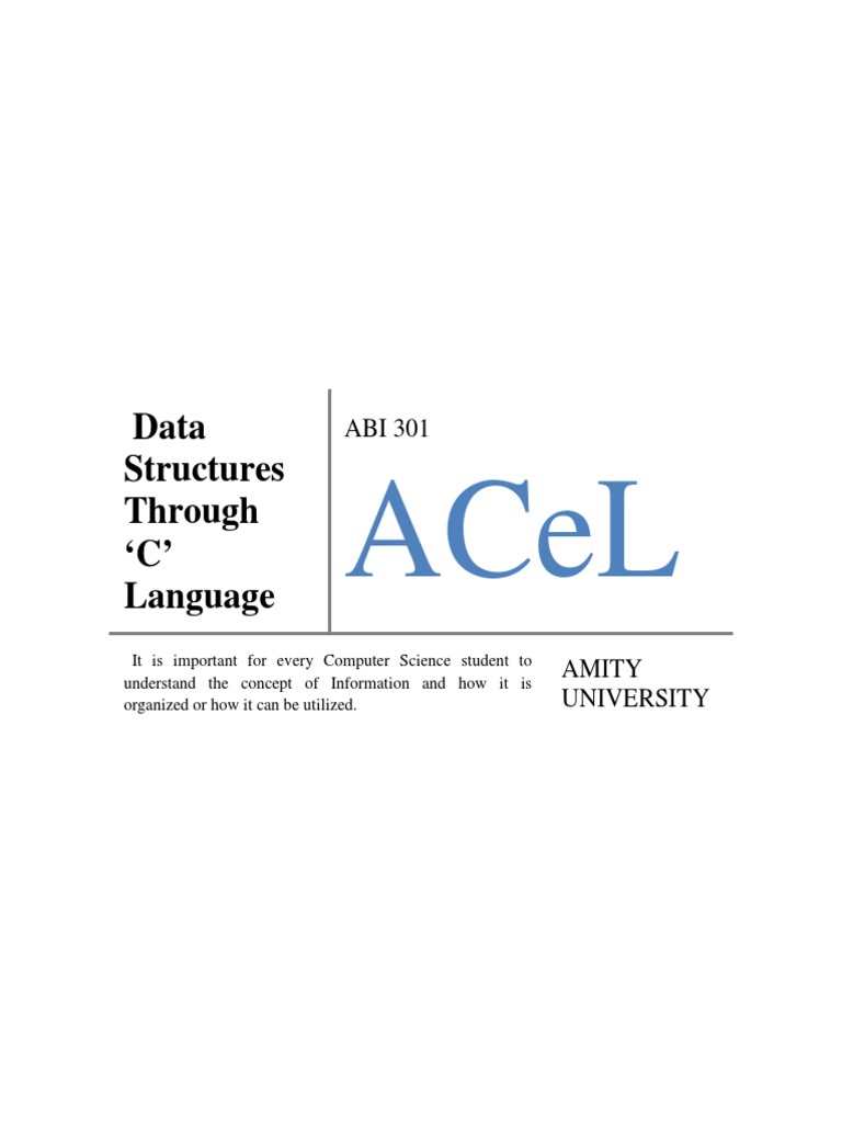 Data Structures Through C Language Pdf Pdf Array Data Structure Data Type 4919