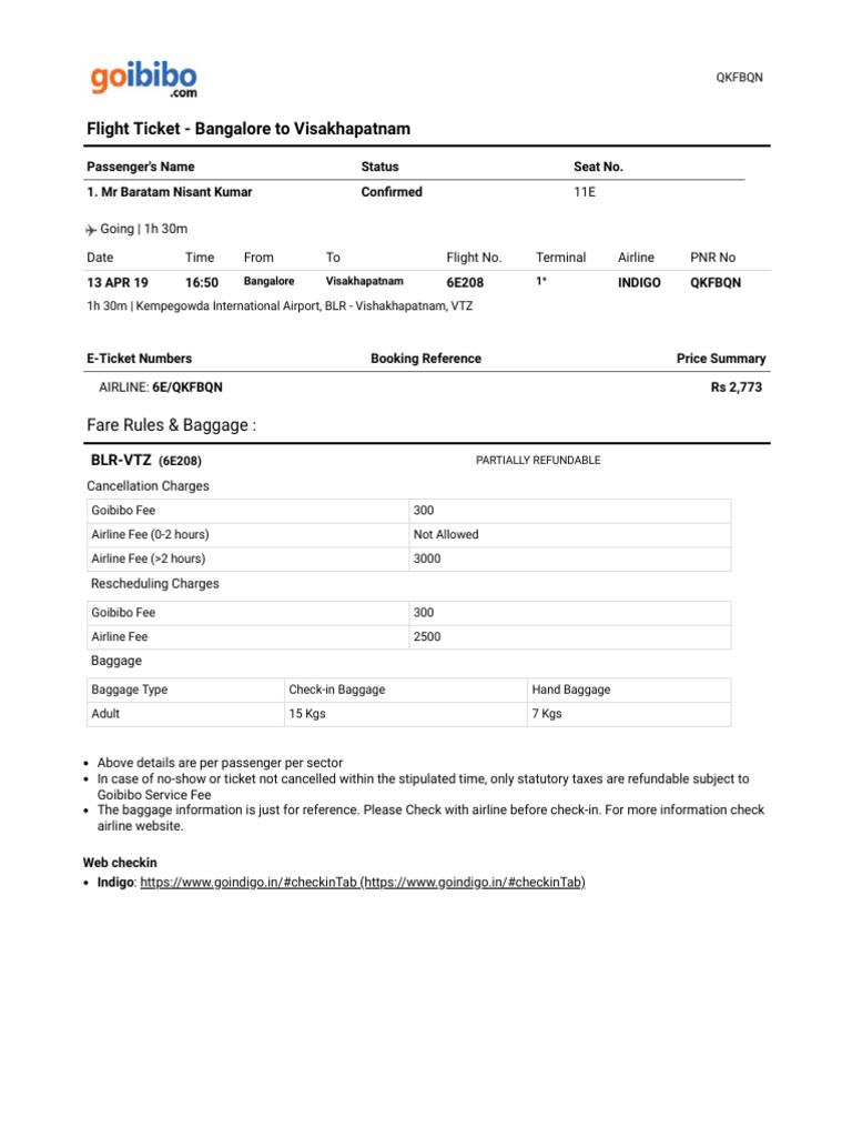 Goibibo Document PDF | PDF | Aviation | Service Industries