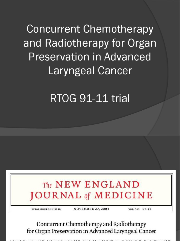 Rtog 91-11 | PDF | Head And Neck Cancer | Radiation Therapy