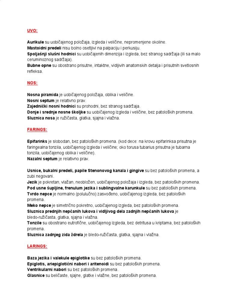 ORL Status Localis | PDF