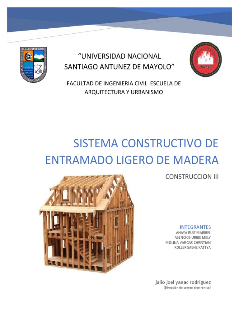 Entramado Ligero Madera | PDF | Madera | Fundación (Ingeniería)