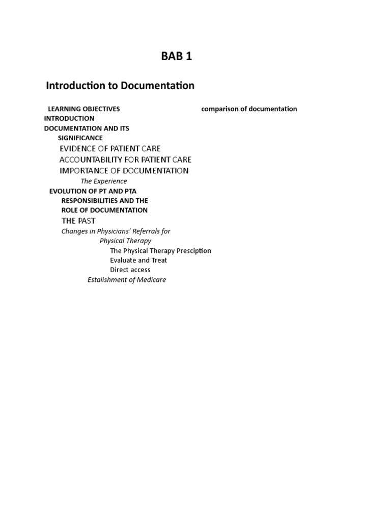 Introduction To Documentation: Evidence of Patient Care Accountability ...