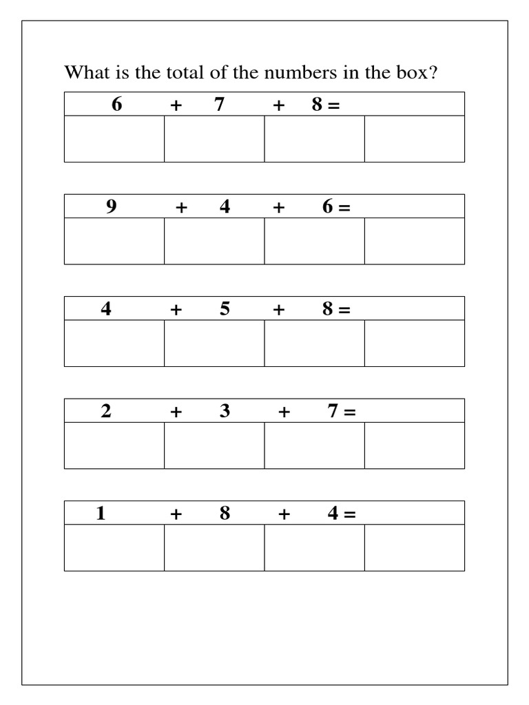 What is the total of the numbers in the box.docx