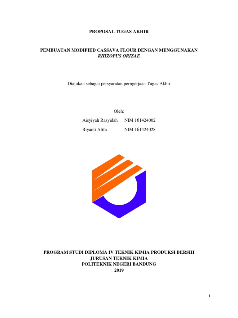 Draft Proposal Mocaf 1 | PDF