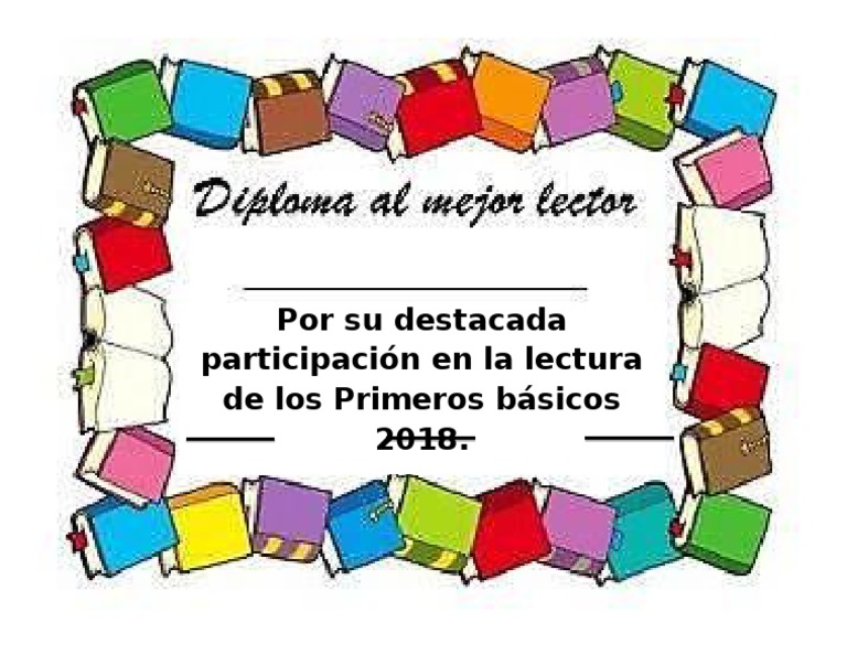 Diploma Al Mejor Lector | PDF