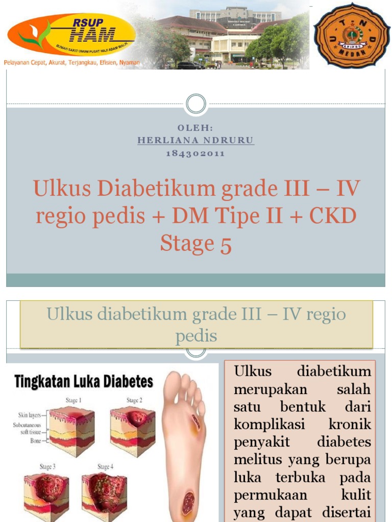Ulkus Diabetikum Grade III - IV Regio Pedis | PDF