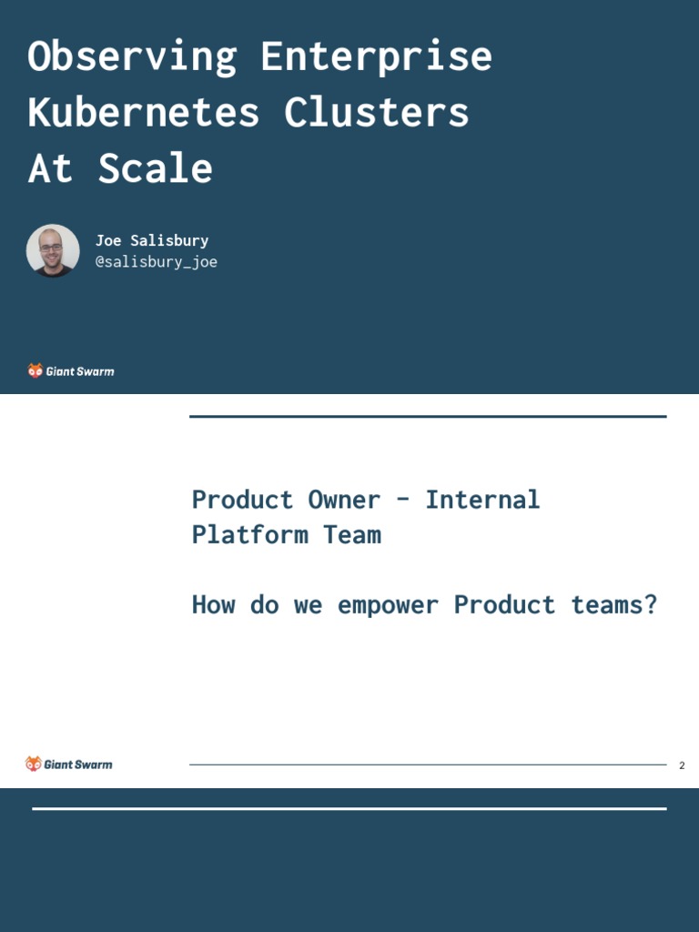 Observing Enterprise Kubernetes Clusters At Scale Pdf Scalability Areas Of Computer Science