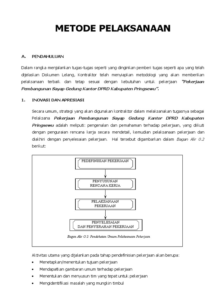 Metode Pelaksanaan Pekerjaan | PDF