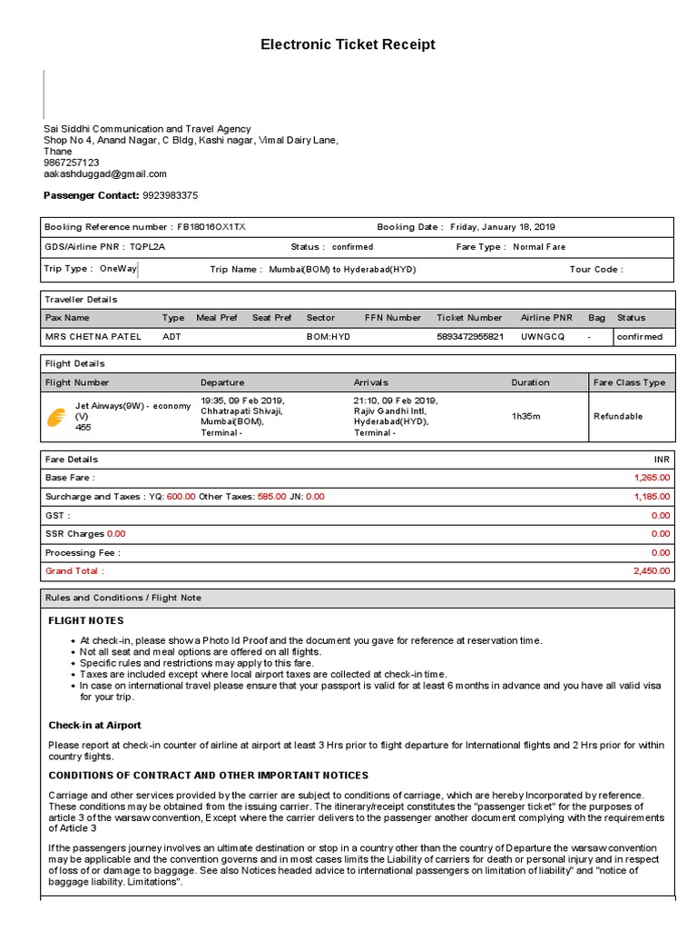 Flightticket FB18016OX1TX | PDF | Service Industries | Transport