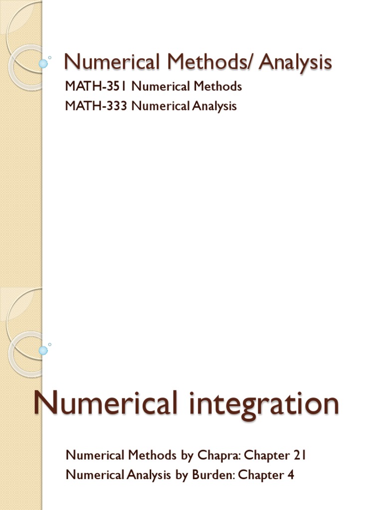 Composite Integration Formulas | PDF | Numerical Analysis | Applied ...
