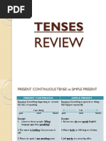 Tenses Review | PDF | Grammatical Number | English Language