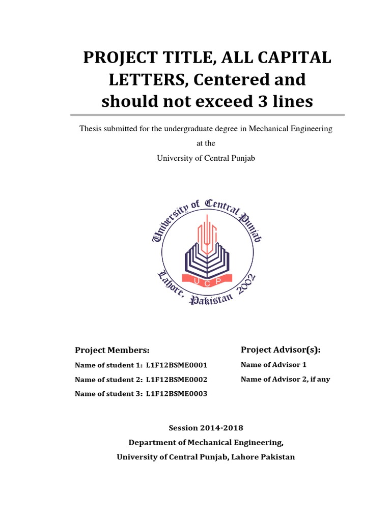 Project Title Page - A4setting | PDF