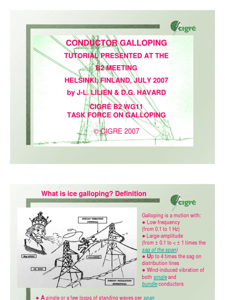 Conductor Galloping | PDF | Applied And Interdisciplinary Physics | Physics