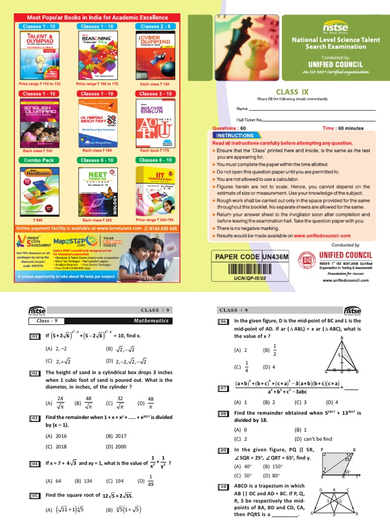 Class Notes - Class - 9 - NSTSE PDF | PDF | Diatomic Molecule | Phase ...