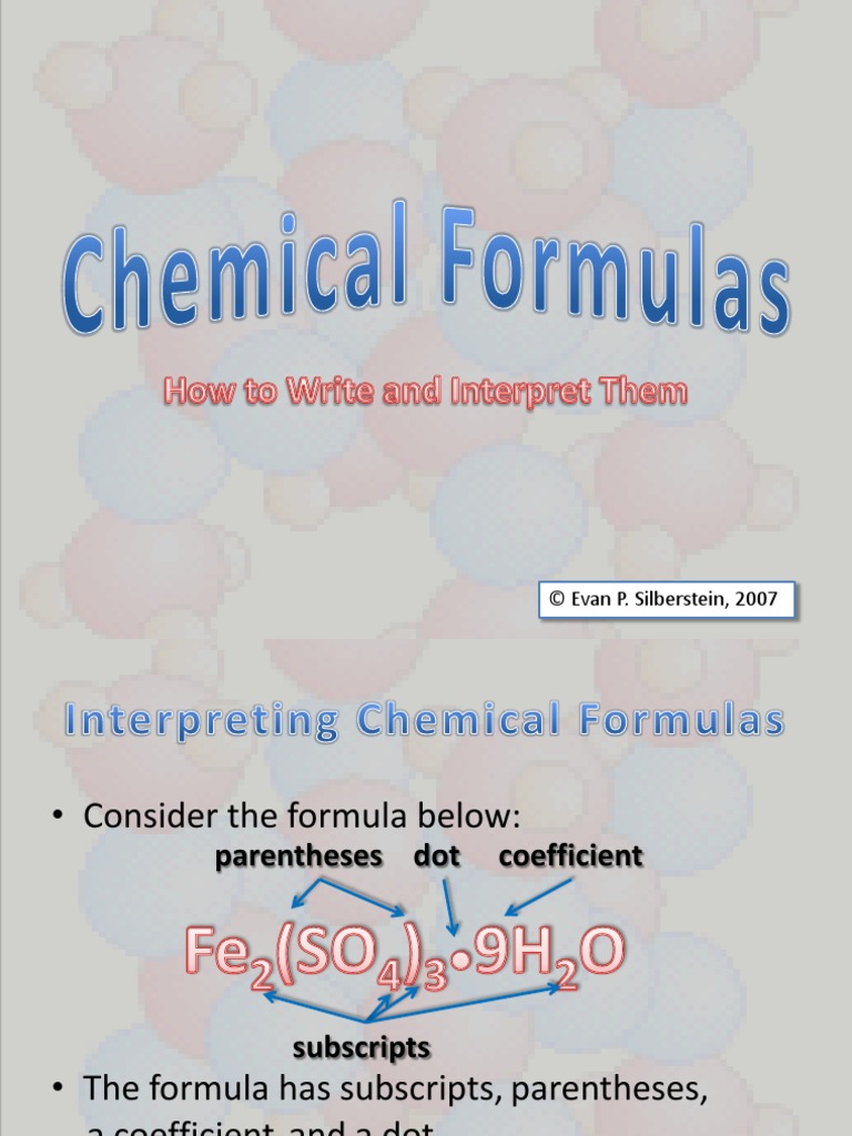 Lesson 037 Chemical Formulas PDF | Download Free PDF | Ion | Chloride