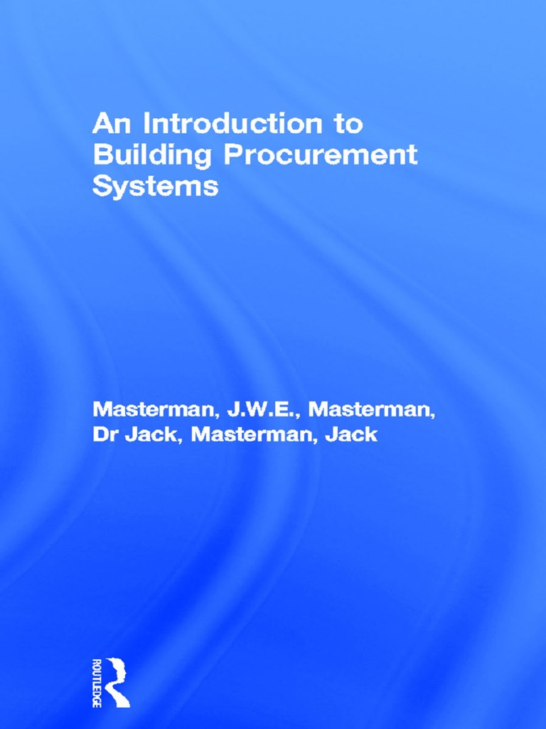 An Introduction To Building Procurement Systems PDF | PDF | System | Procurement